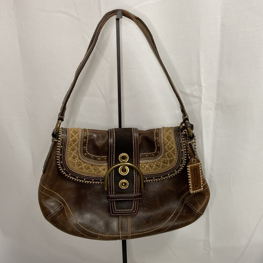 Coach Vintage Limited Edition Soho Flap Leather Studd… - Gem